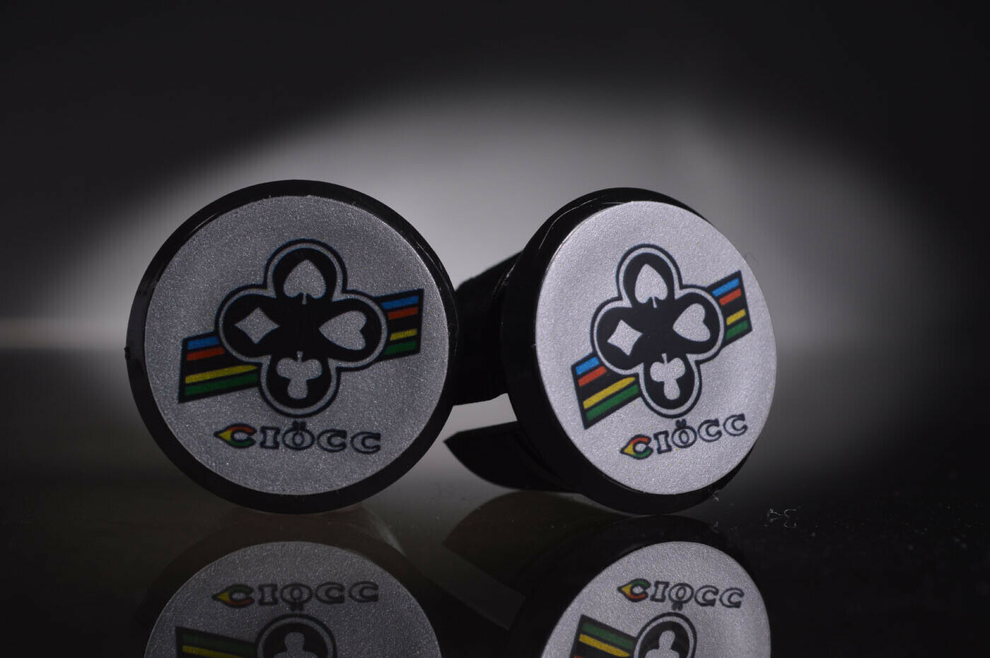 Ciocc silver Handlebar End Plugs, Bar End Caps, endcaps vintage NEW ...